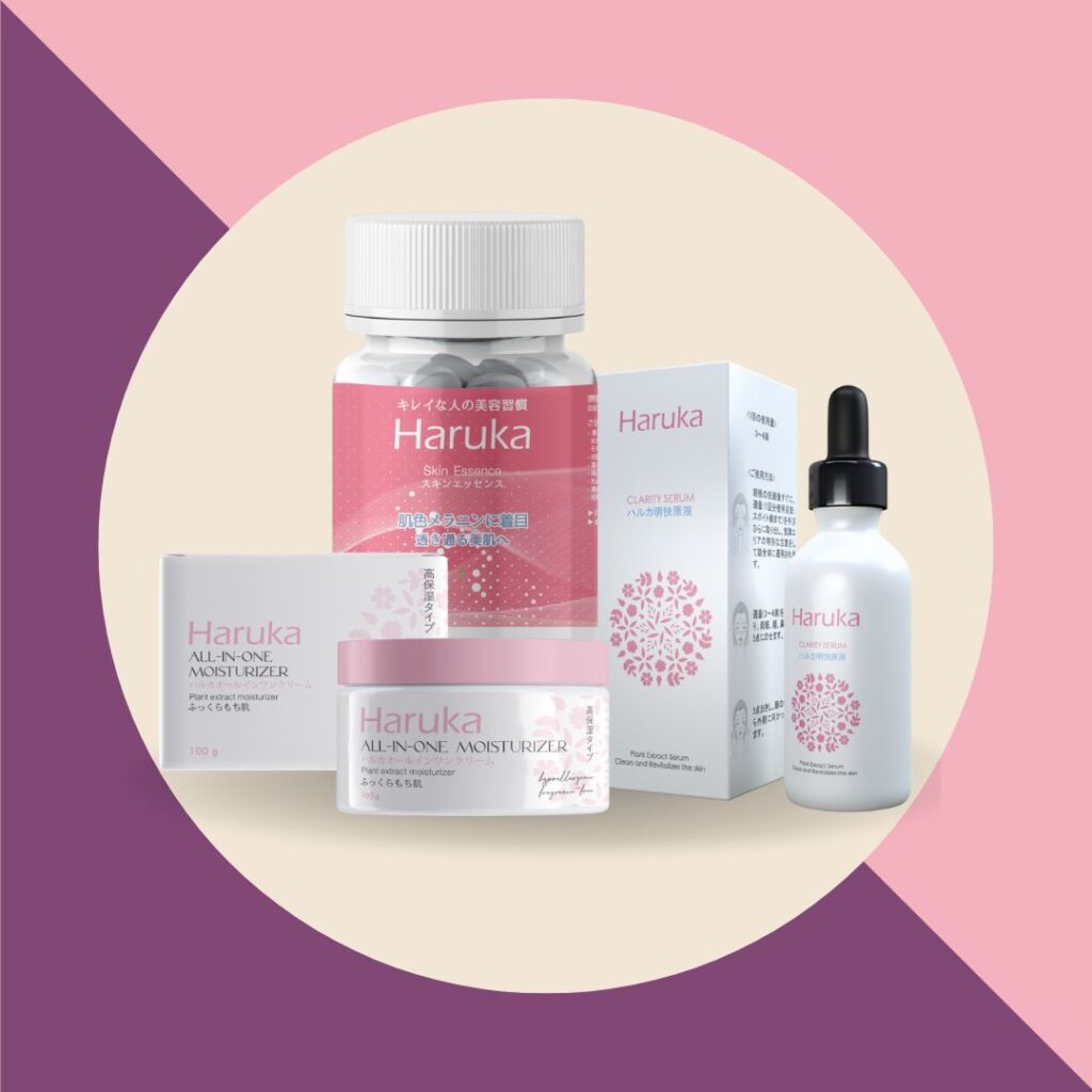 Haruka Skincare Bundle Set consisting of All-in-one (AIO) Moisturizer ...